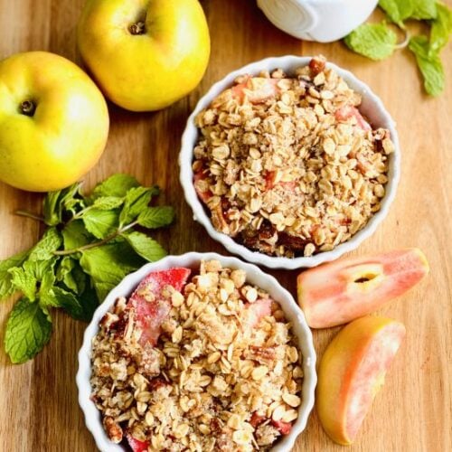 How To Make Small Batch Lucy Glo Apple Crisp - The Vgn Way