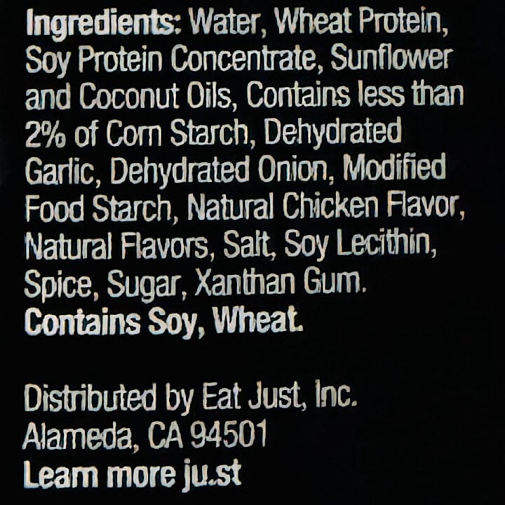 Just Meat Chicken - Ingredients And Review - The VGN Way