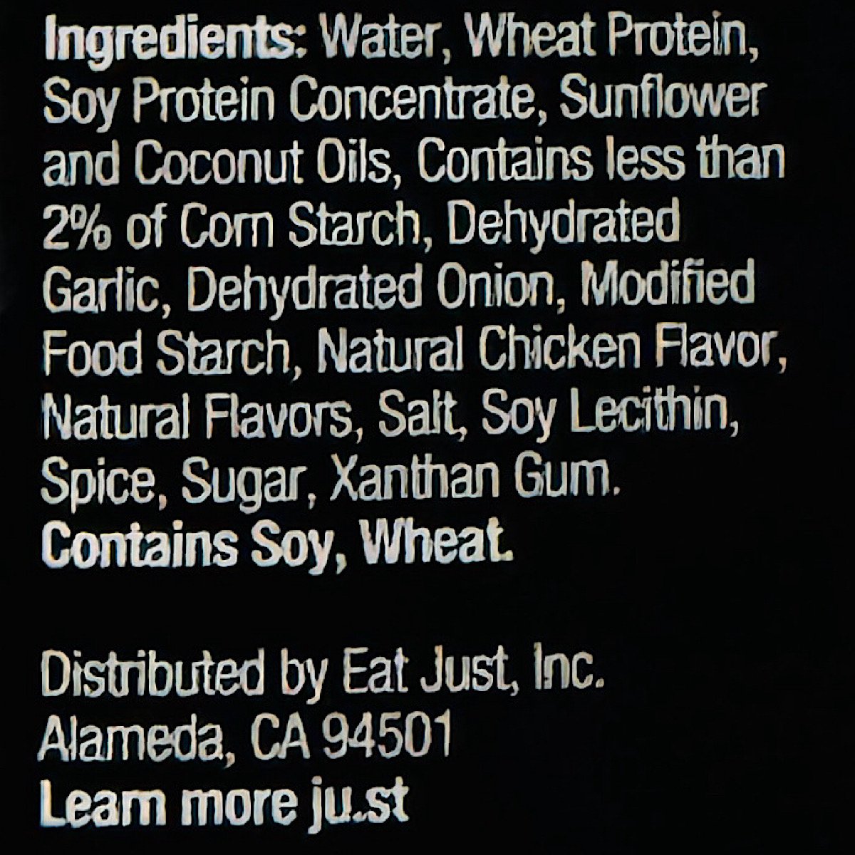 Just Meat Chicken - Ingredients And Review - The VGN Way